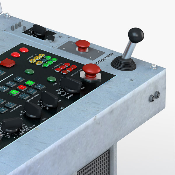 control panel desk 3d model