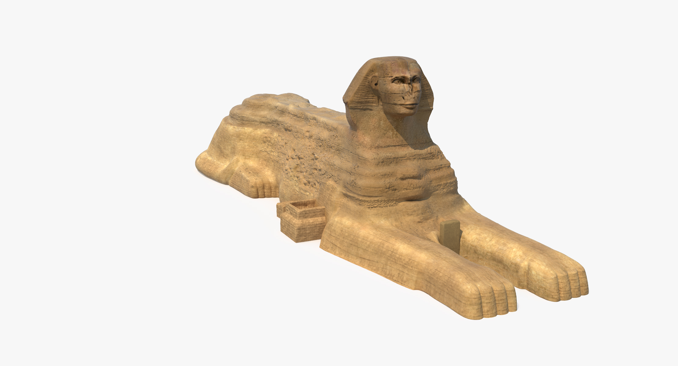 great sphinx giza 3d model