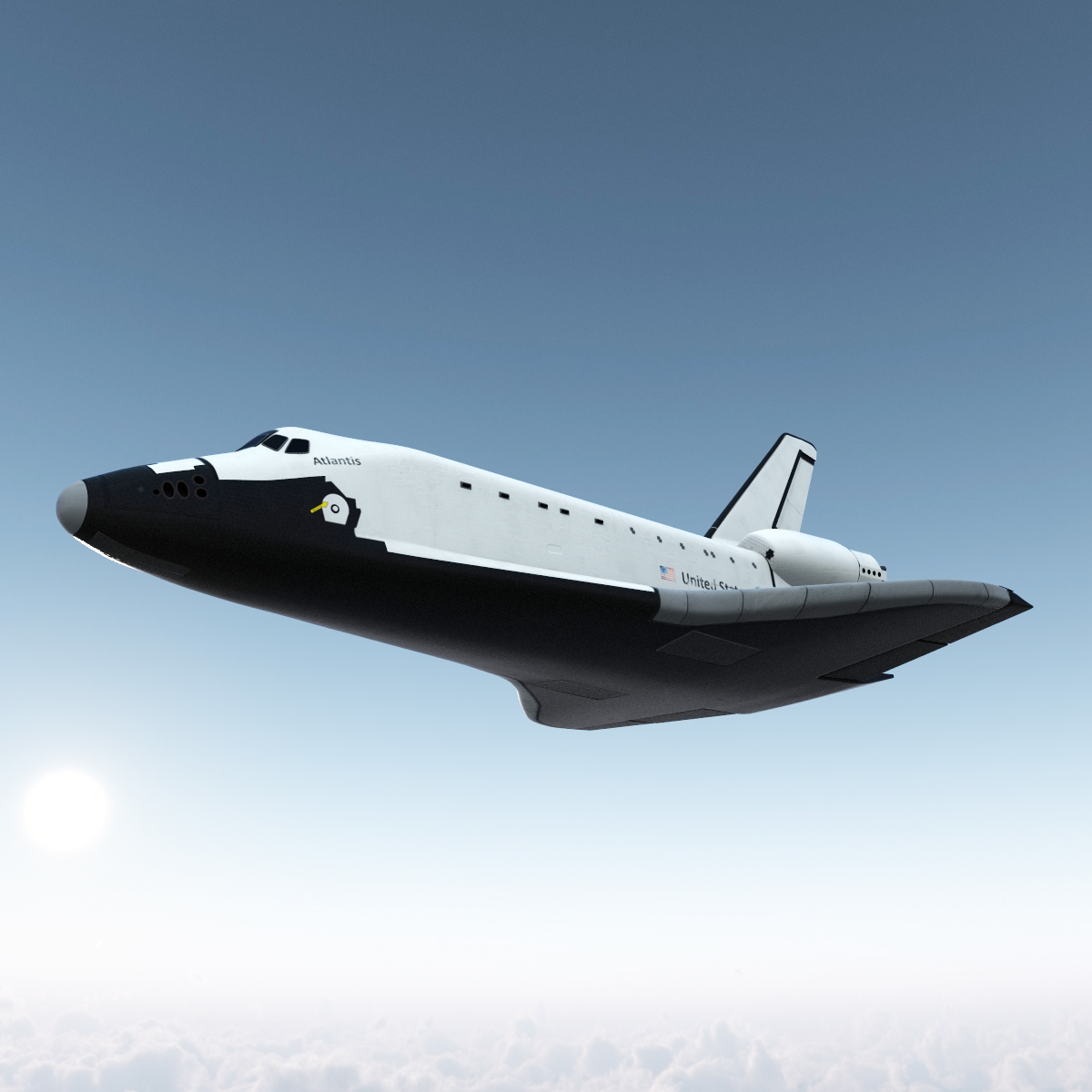 3d space shuttle model