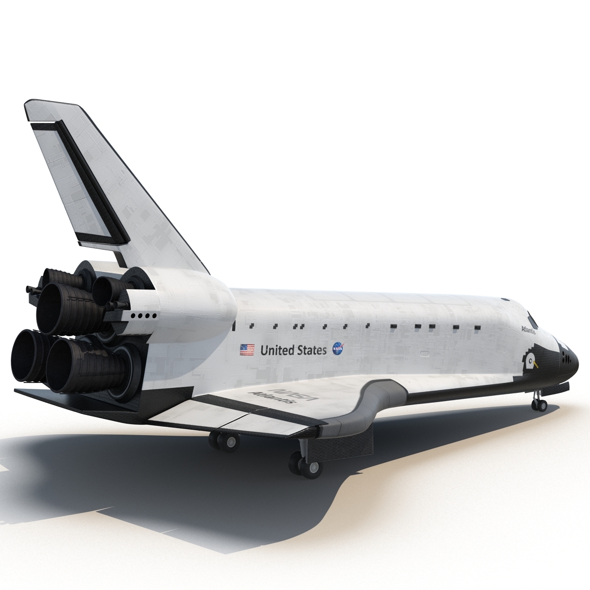 3d space shuttle model