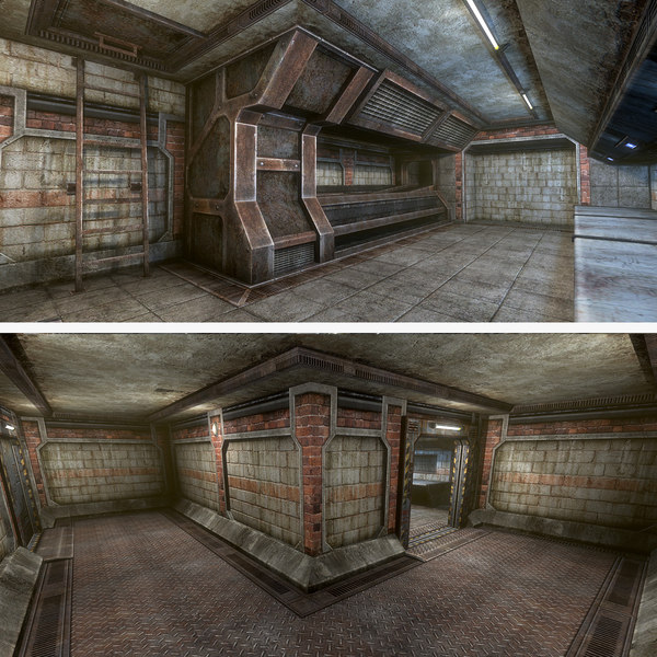 3d cartoon ore foundry model