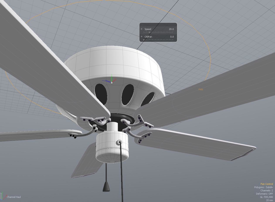 3d ceiling fan model
