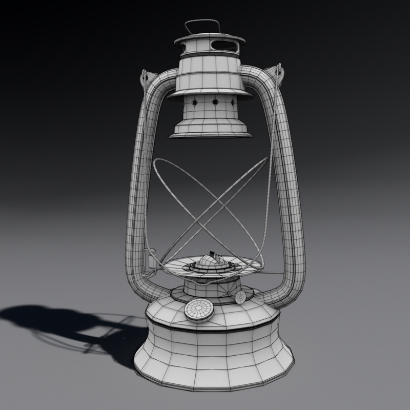 3d lantern flame