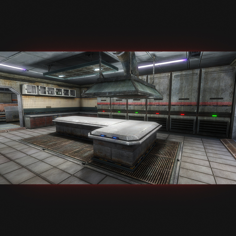 sci-fi interior medic 3d 3ds