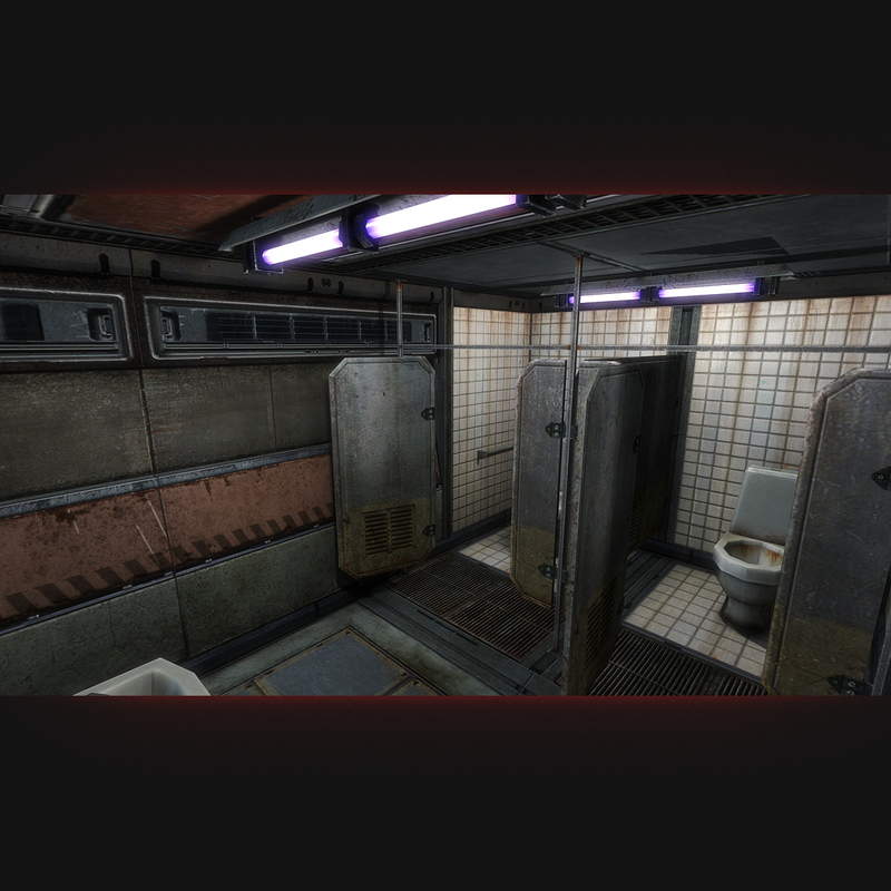 sci-fi interior medic 3d 3ds