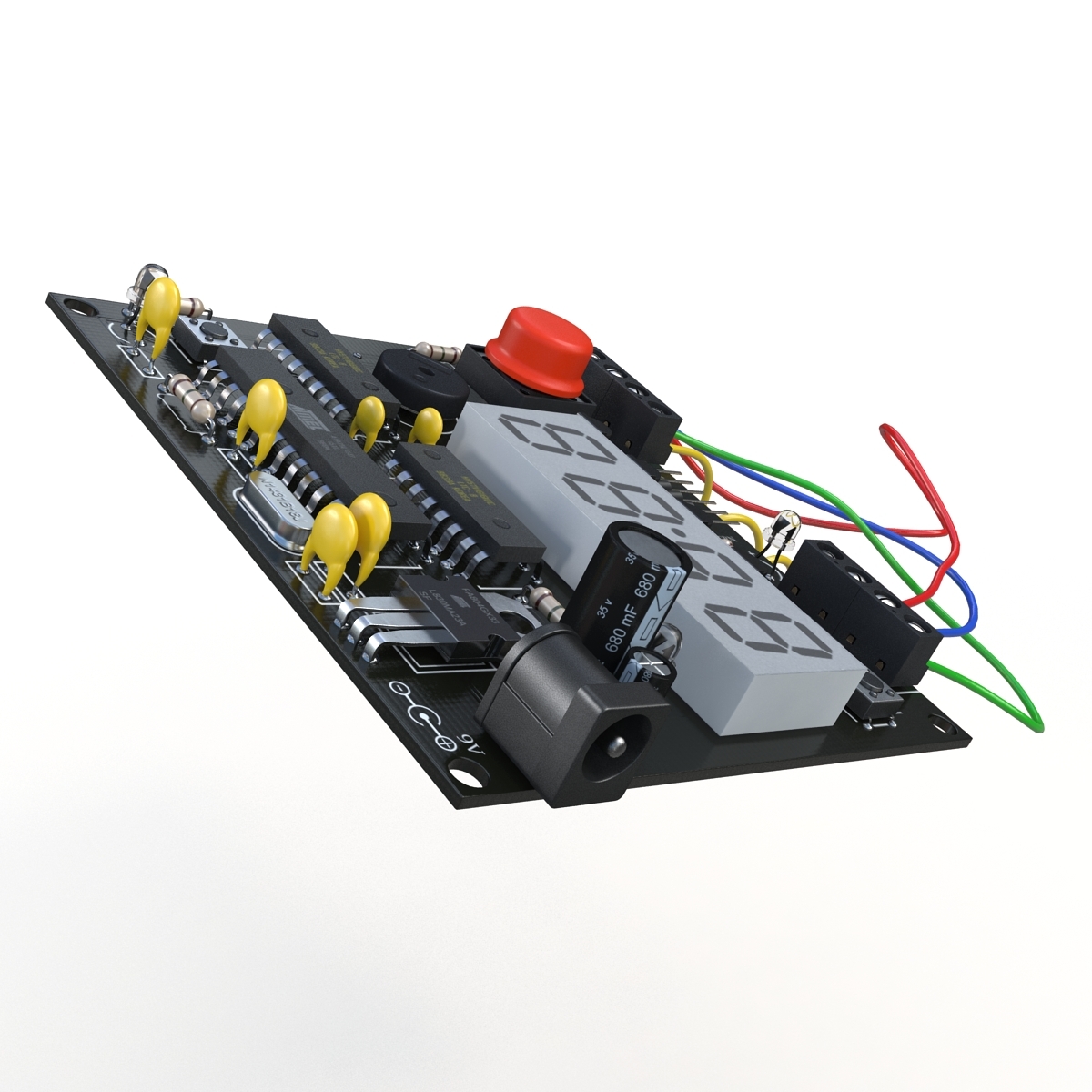 printed circuit board 3d 3ds