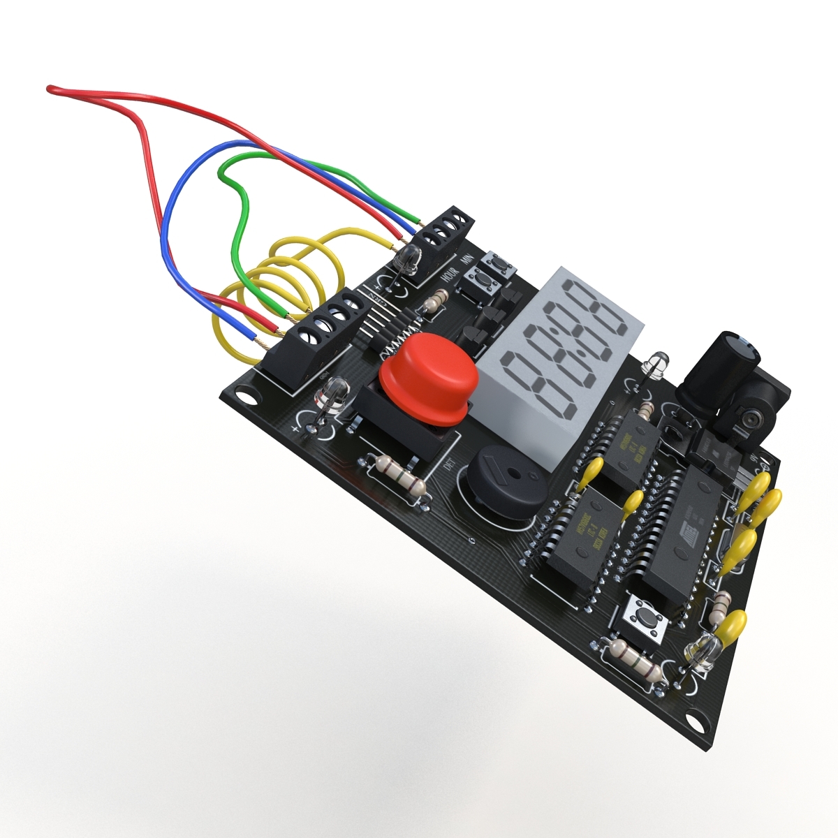 printed circuit board 3d 3ds