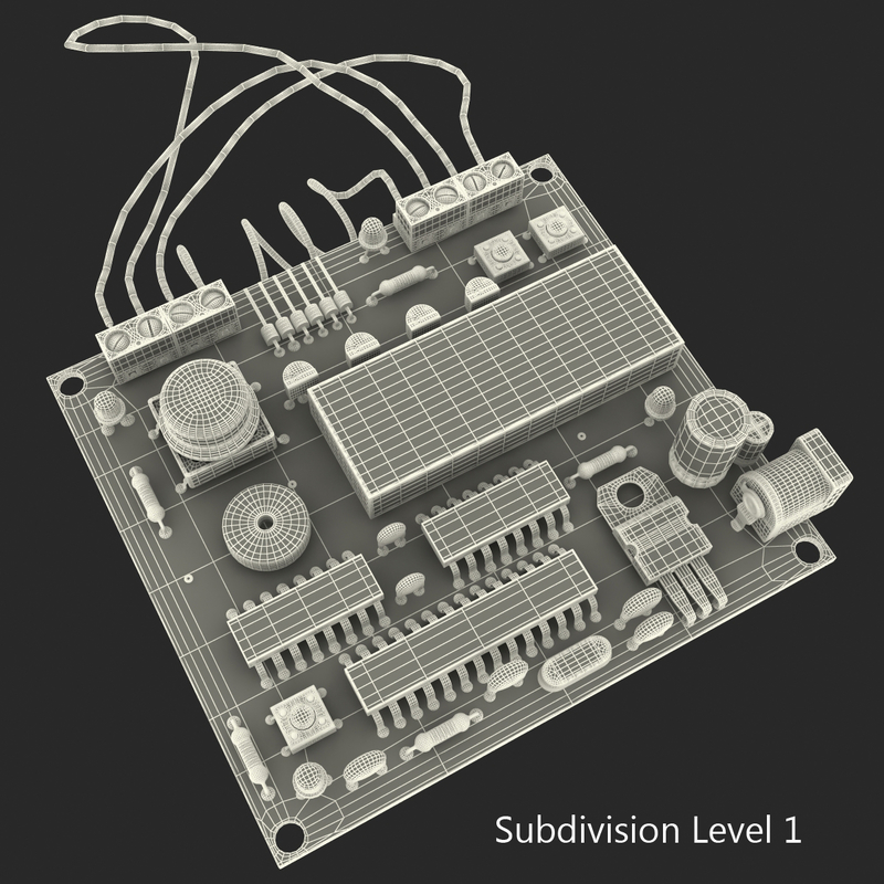 printed circuit board 3d 3ds
