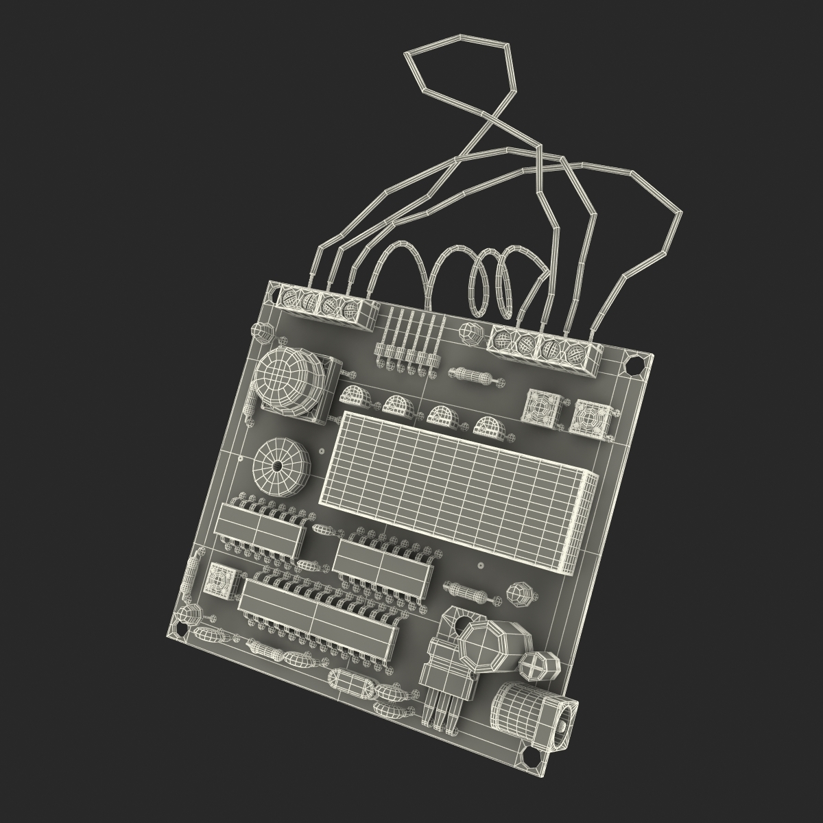 printed circuit board 3d 3ds