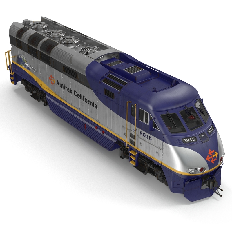 Dieselelektrische Lokomotive F59 PHI Amtrak 3D Modell 3D-Modell ...