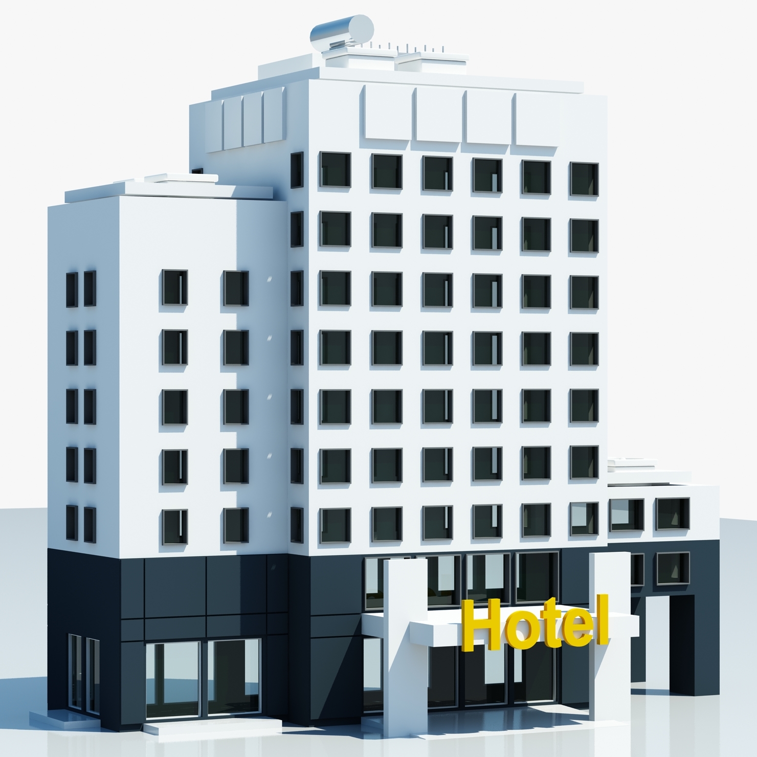 hotel building 3d max
