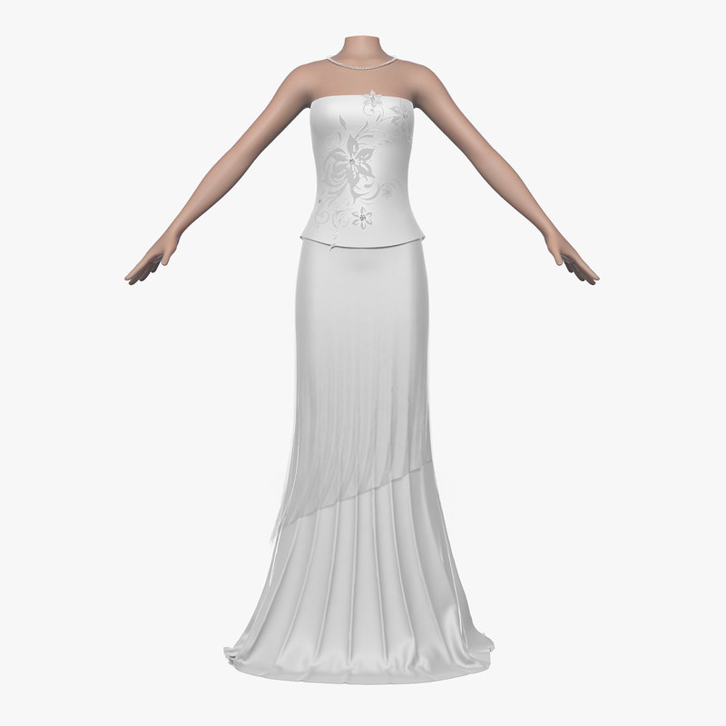 Wedding Dress 3D Models for Download | TurboSquid