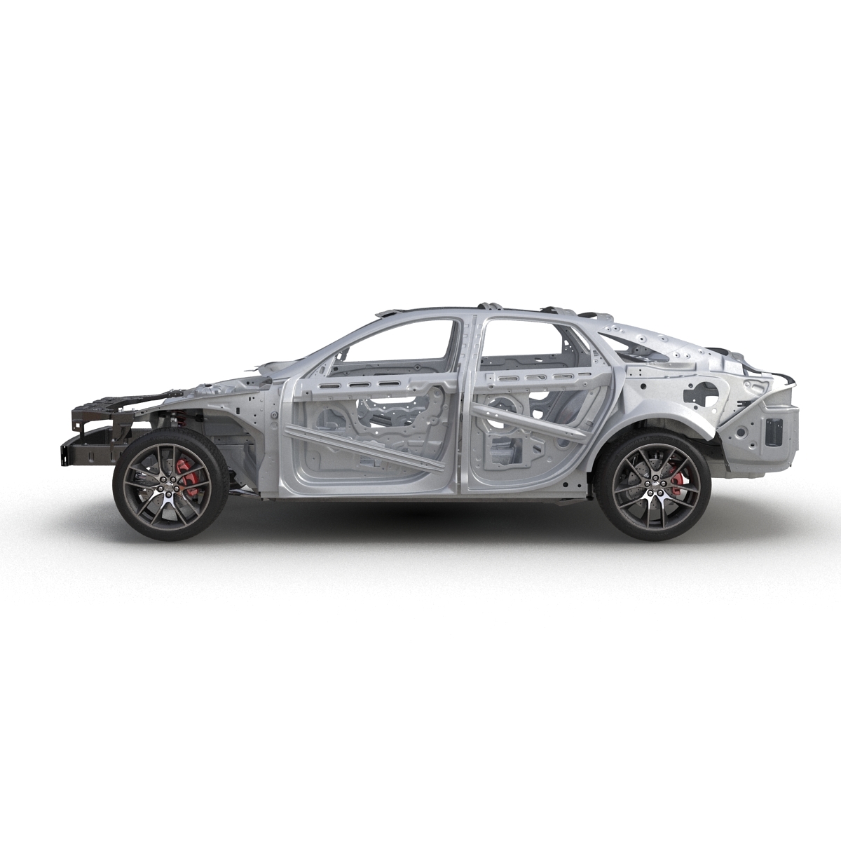 car frame chassis 2 3d model