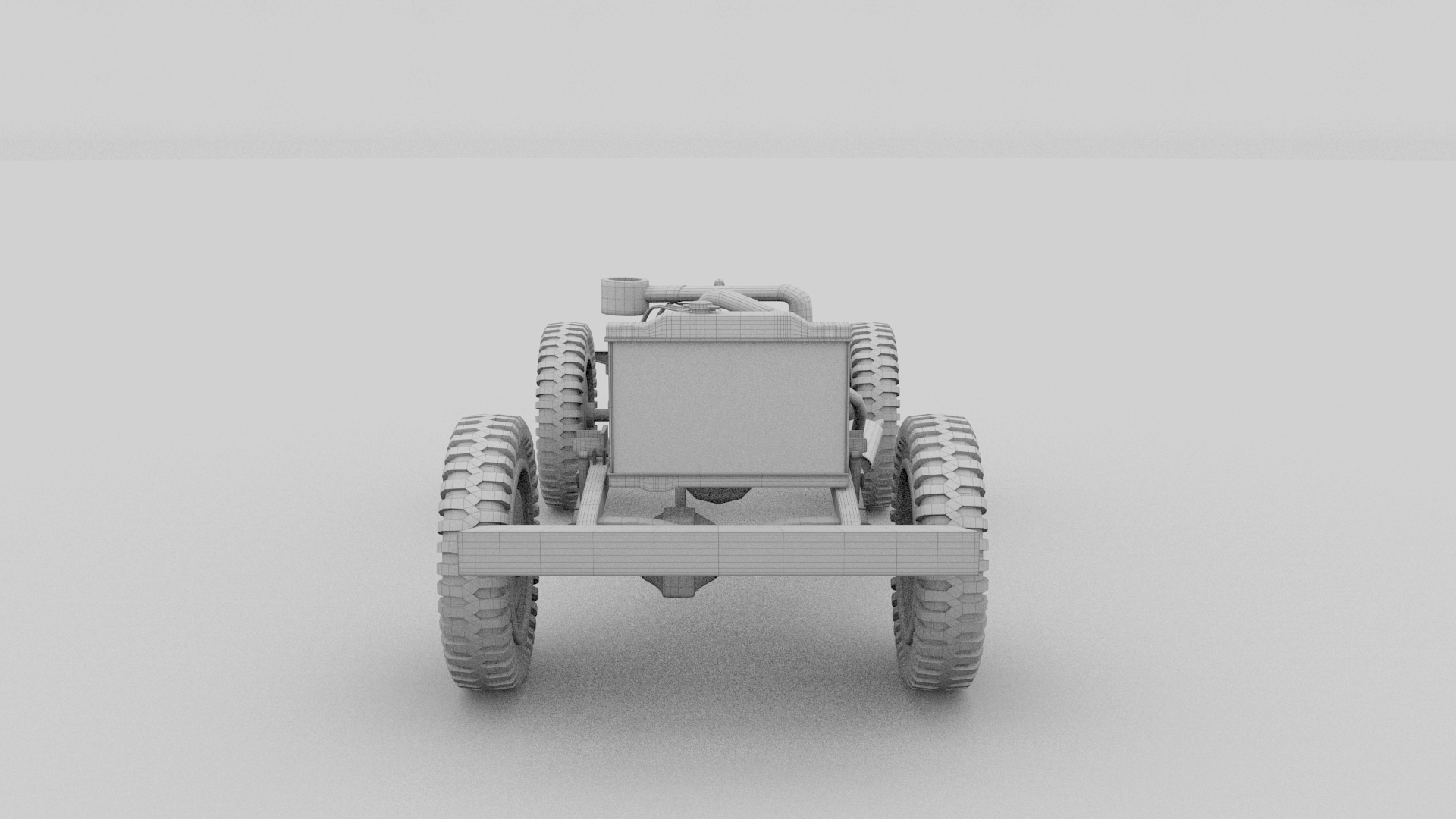 modèle 3D de Complet (châssis w) Jeep Willys MB Military Camo ...