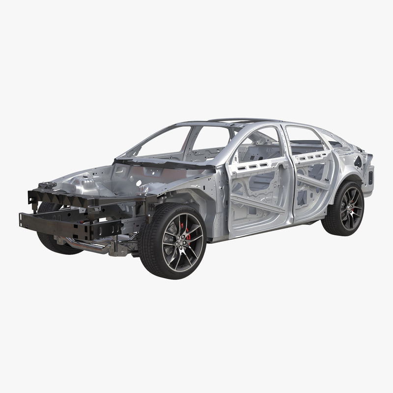 car frame chassis 2 3d model