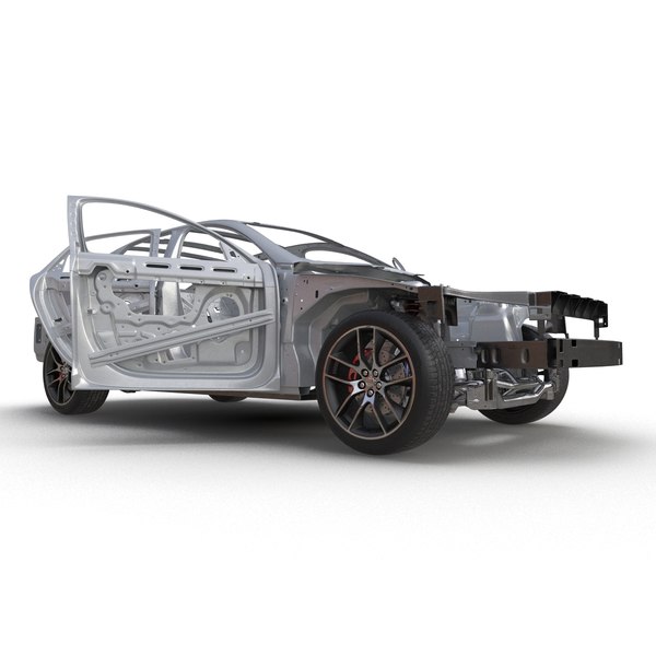 car frame chassis 2 3d model
