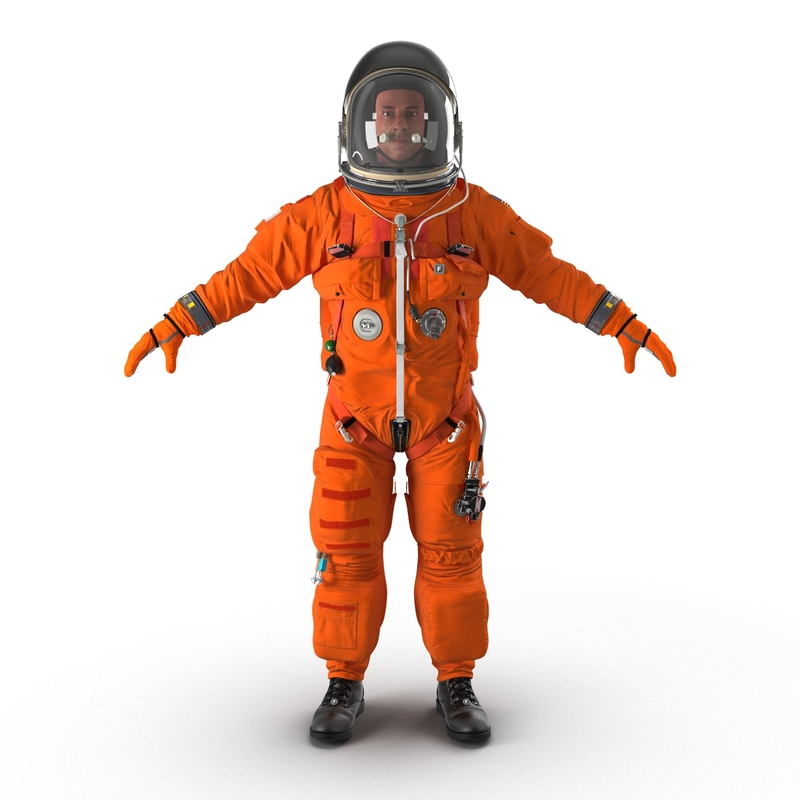 US-Astronaut im Advanced Crew Escape Suit von ACES Rigged 2 3D-Modell ...
