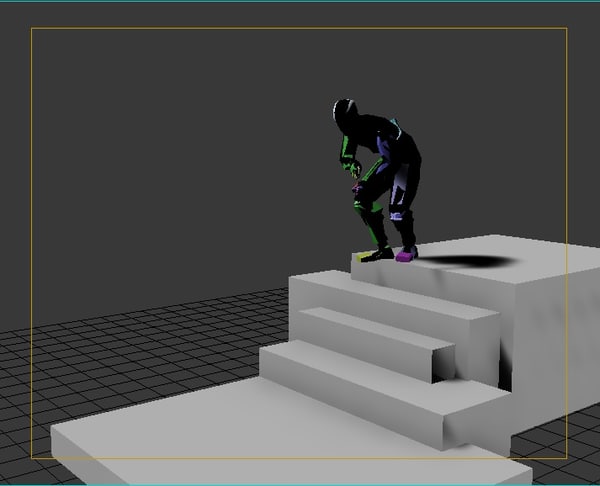 Motion Character Studio Biped walk capture mocap