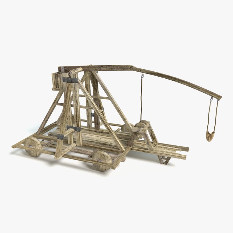 3d model large catapult