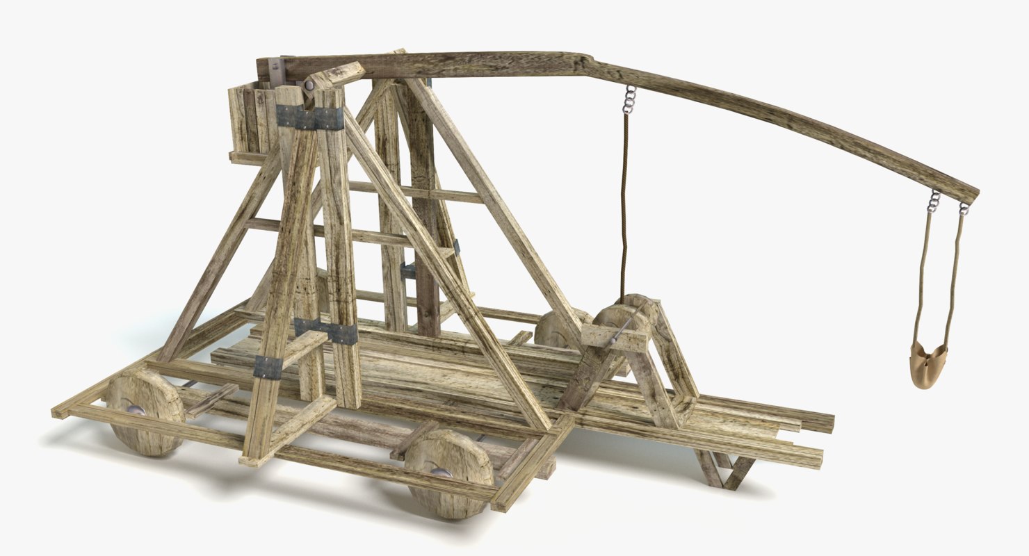 3d model large catapult