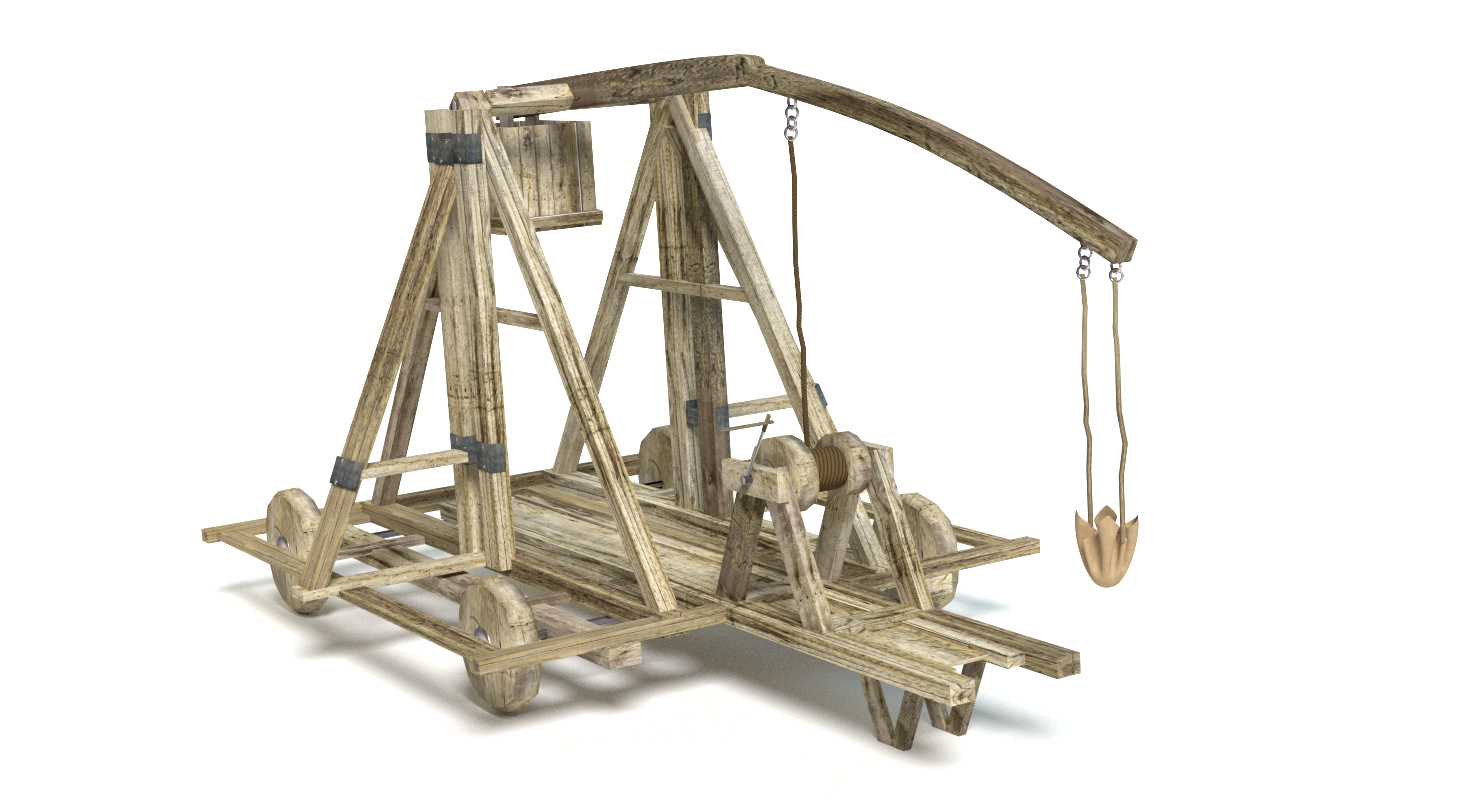 Catapulta Grande Modelo 3D - TurboSquid 955052