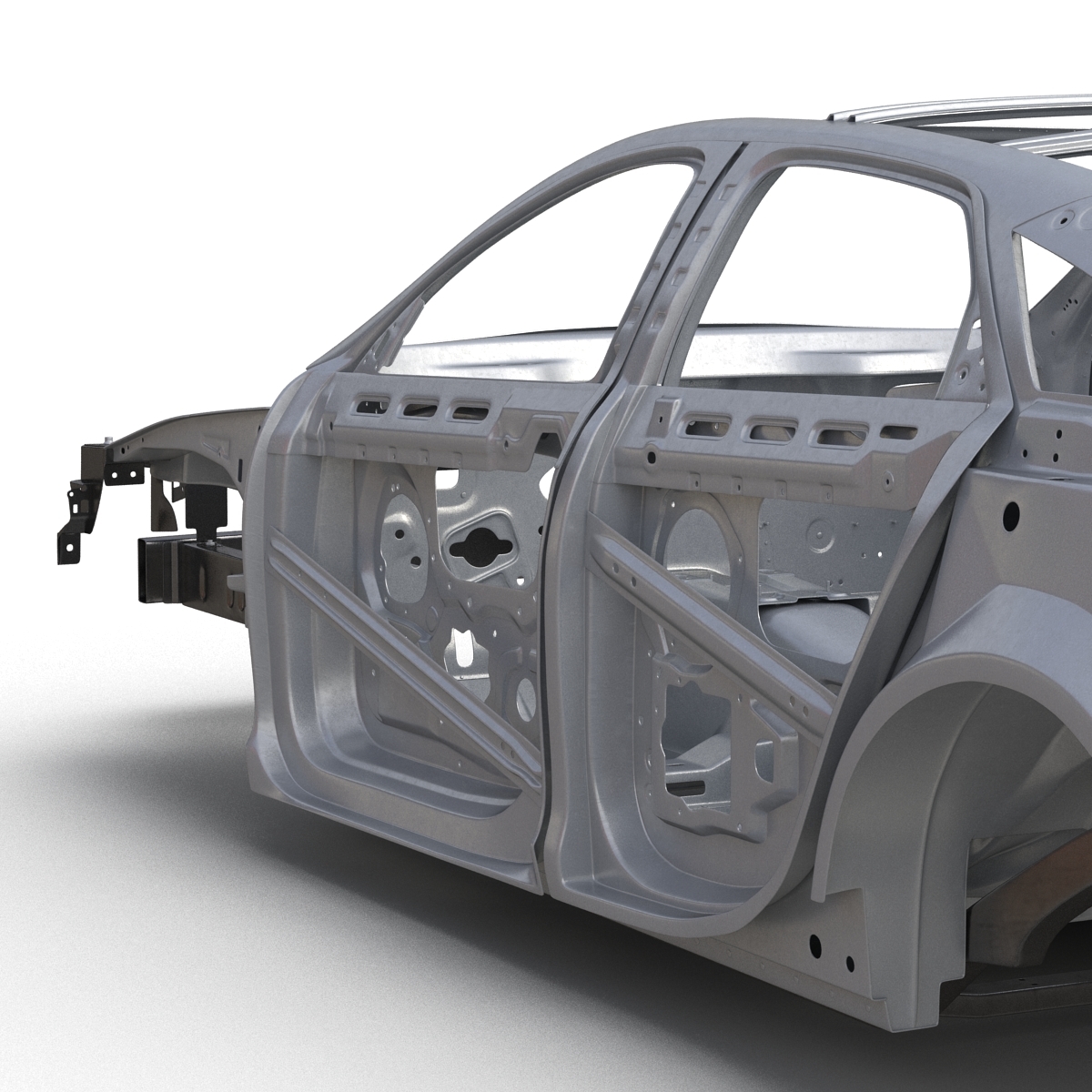 3d car frame 4 rigged