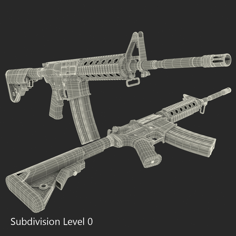 Karabin szturmowy M4 Model 3D - TurboSquid 955252