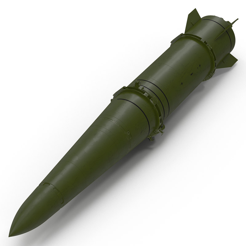 ballistic missile 9m723 iskander 3d model