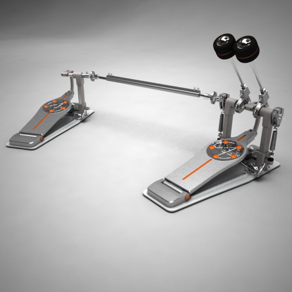 double direct drive pedals 3d model