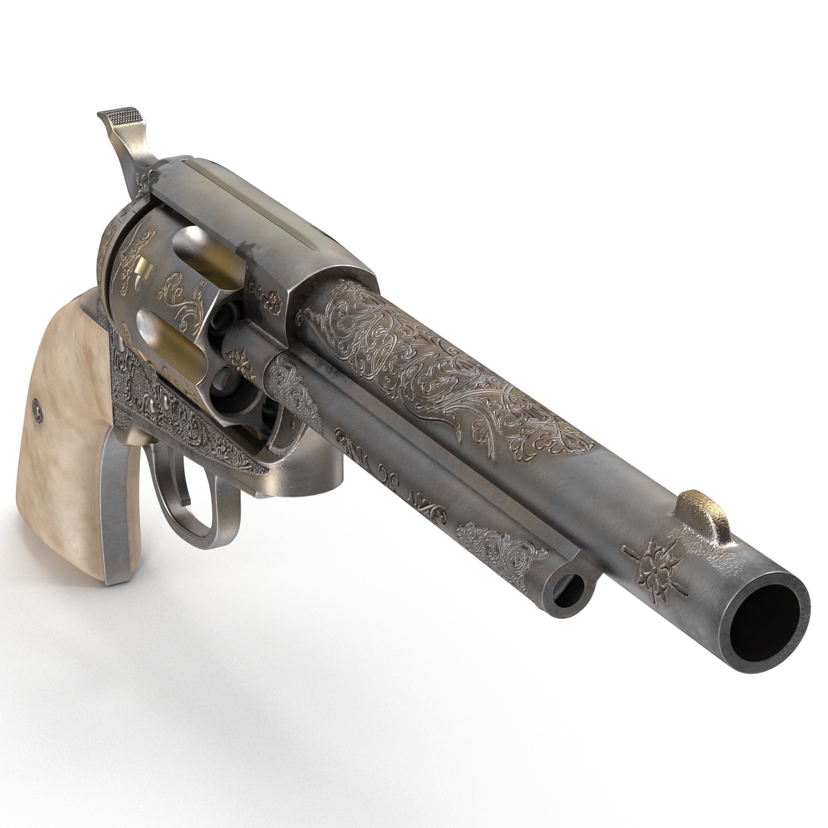 3d revolvers realistic