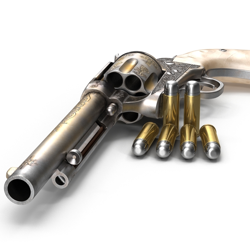 3d revolvers realistic