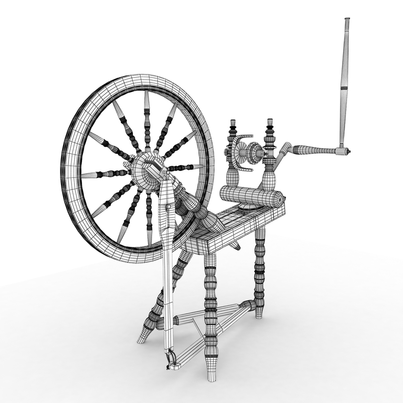 wheel spinning 3d max