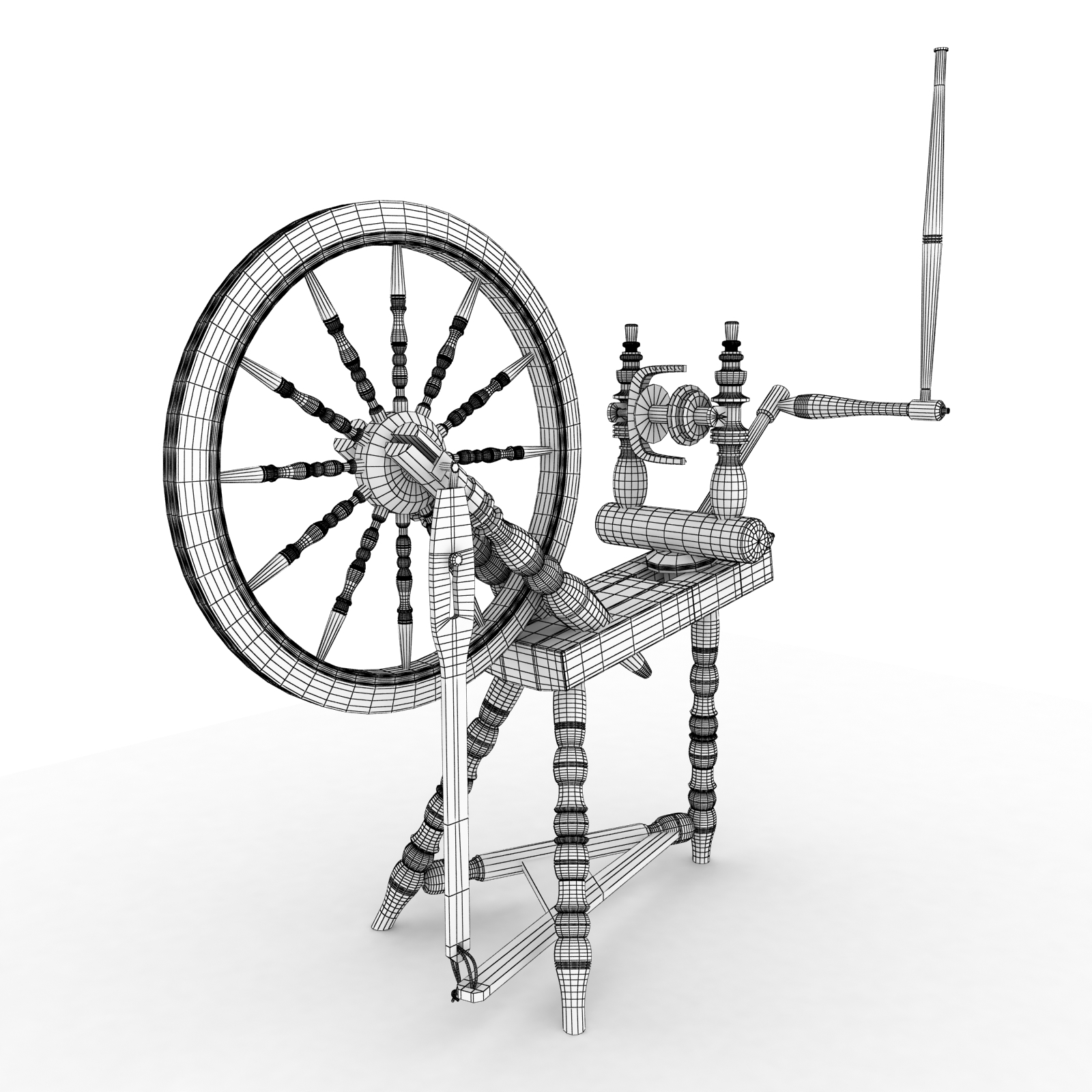 wheel spinning 3d max