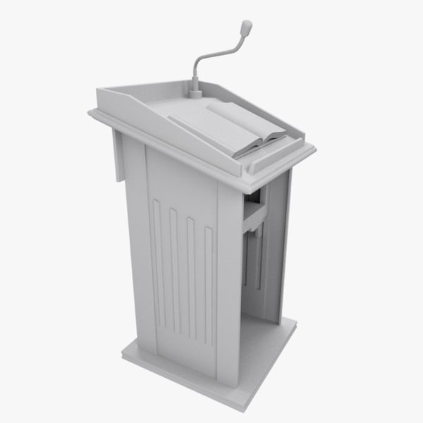 3d podium set model