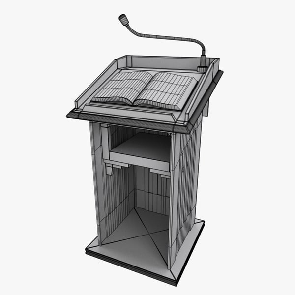 3d podium set model