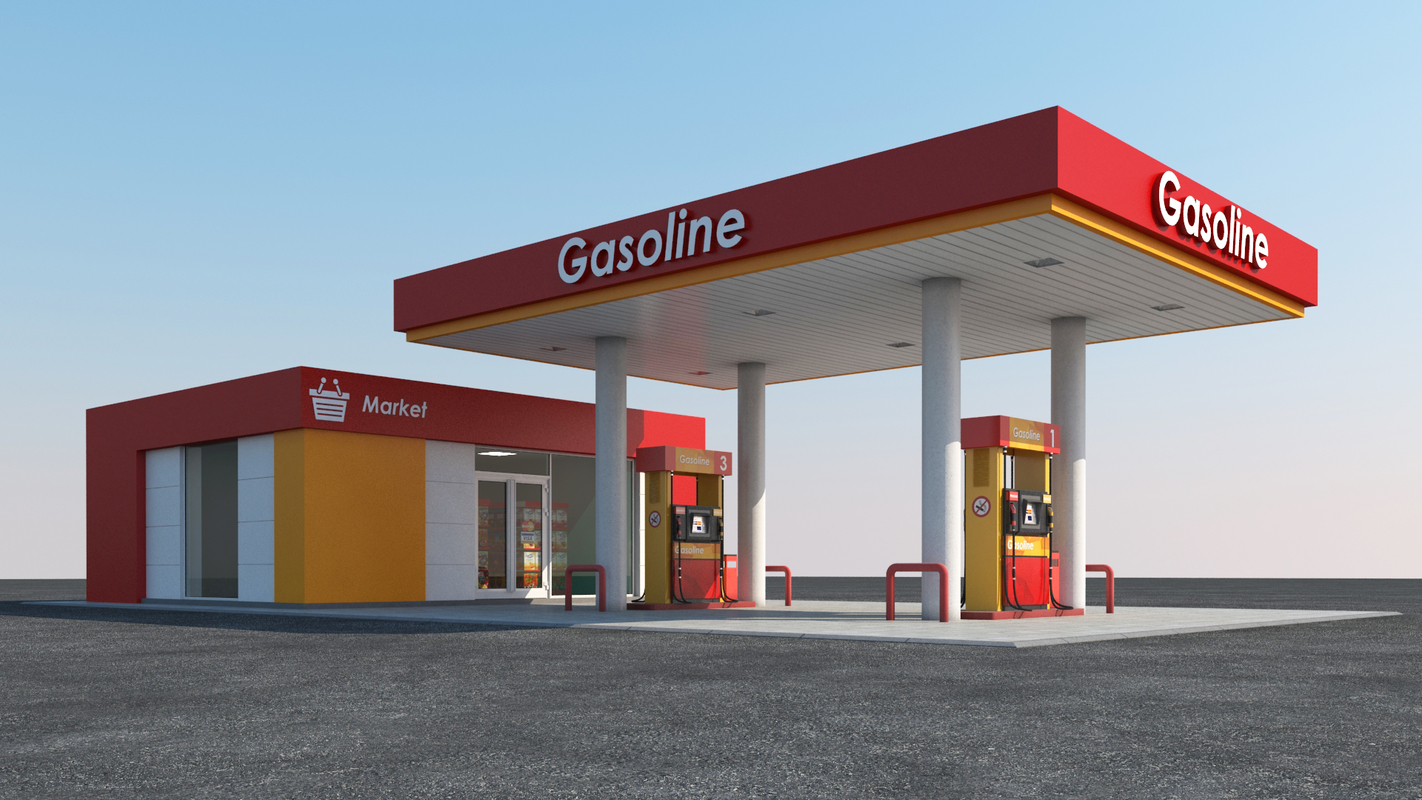 3d gas station