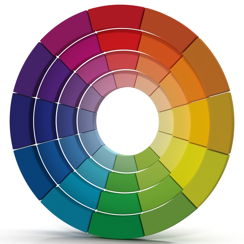 3d color wheel model