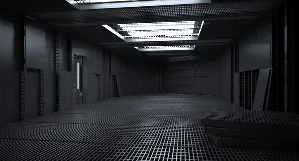 3dsmax sci fi reactor room