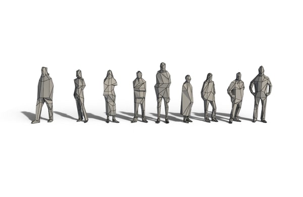 3ds max people crowd