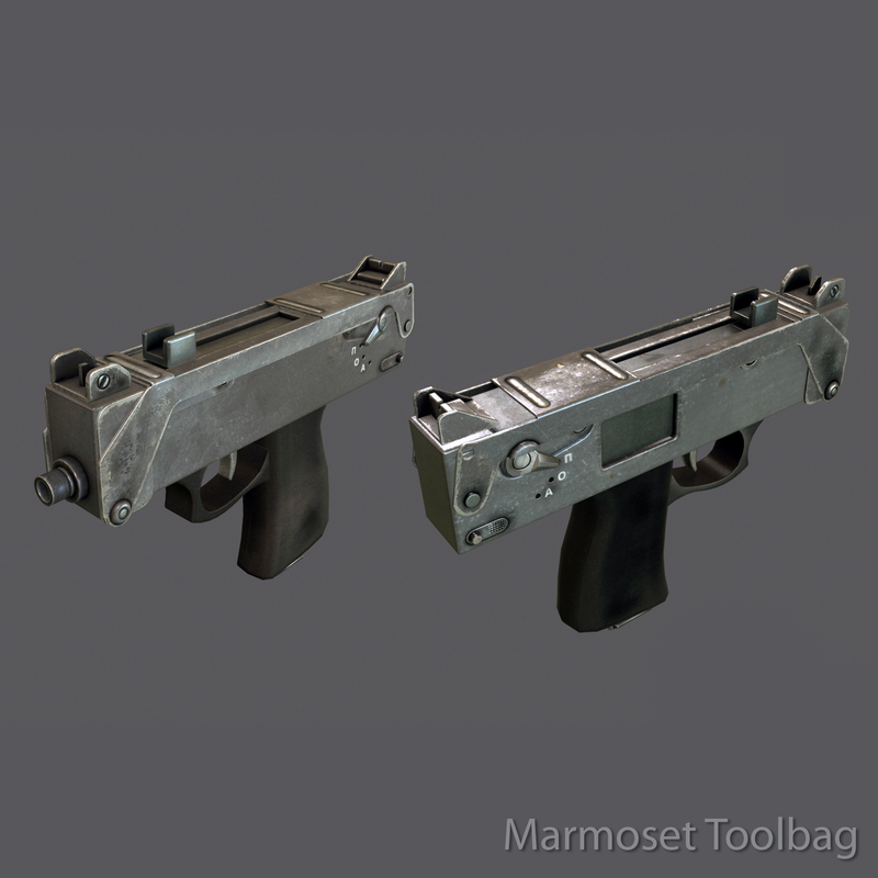 OTs-22M Buk Compact Submetralhadora Modelo 3D - TurboSquid 955514