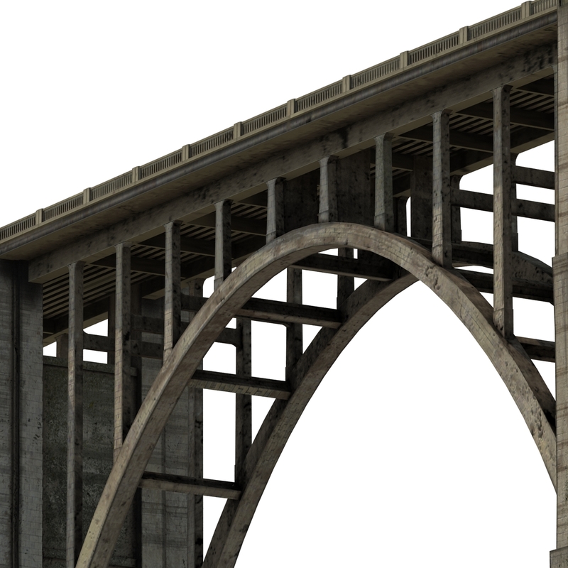 bixby creek bridge big 3d model