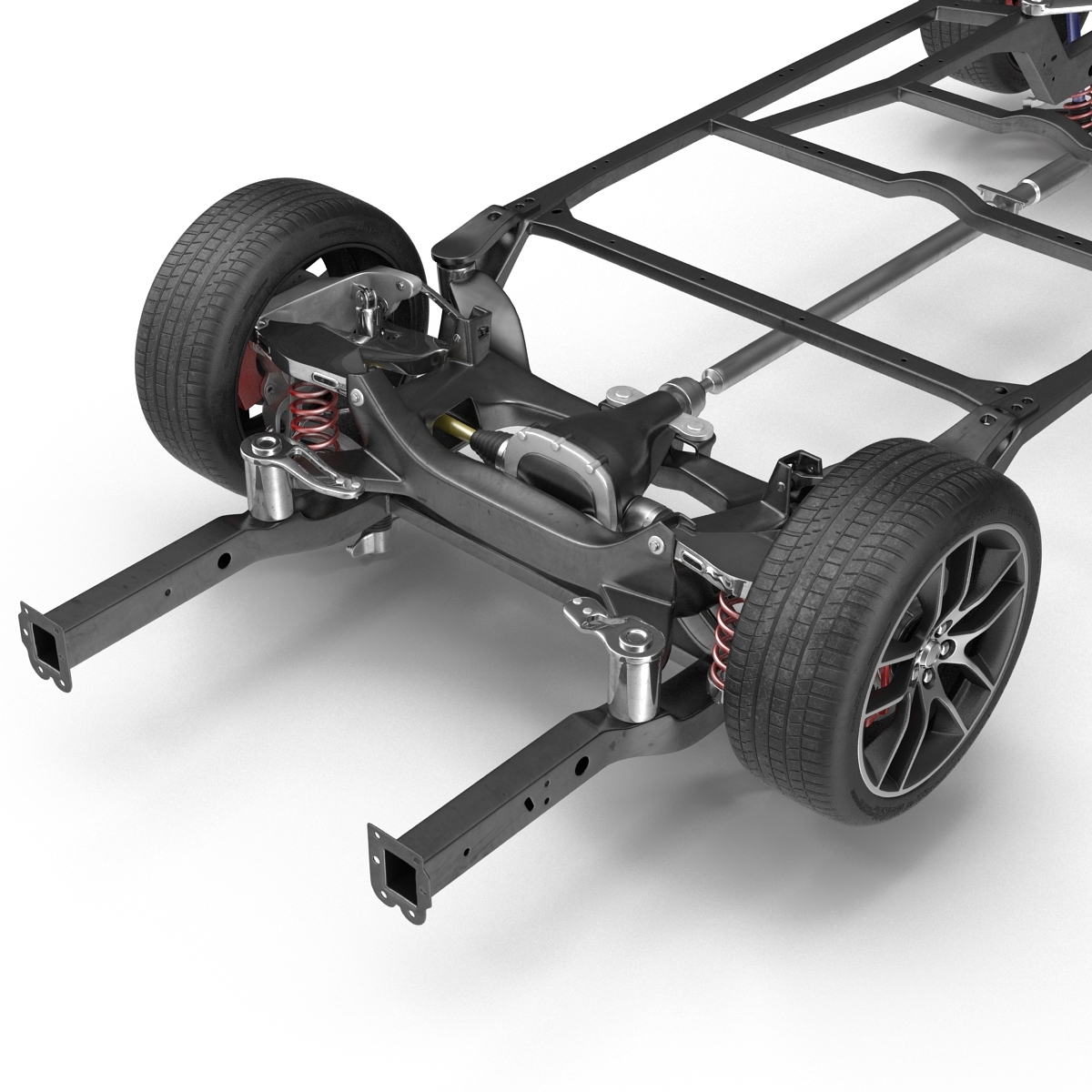 Fahrzeugrahmen mit Fahrgestell 3D-Modell - TurboSquid 955772