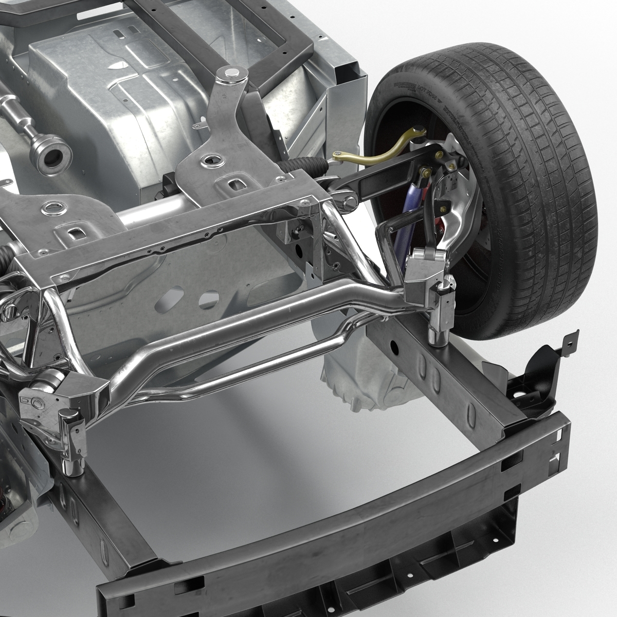 Fahrzeugrahmen mit Fahrgestell 3D-Modell - TurboSquid 955772