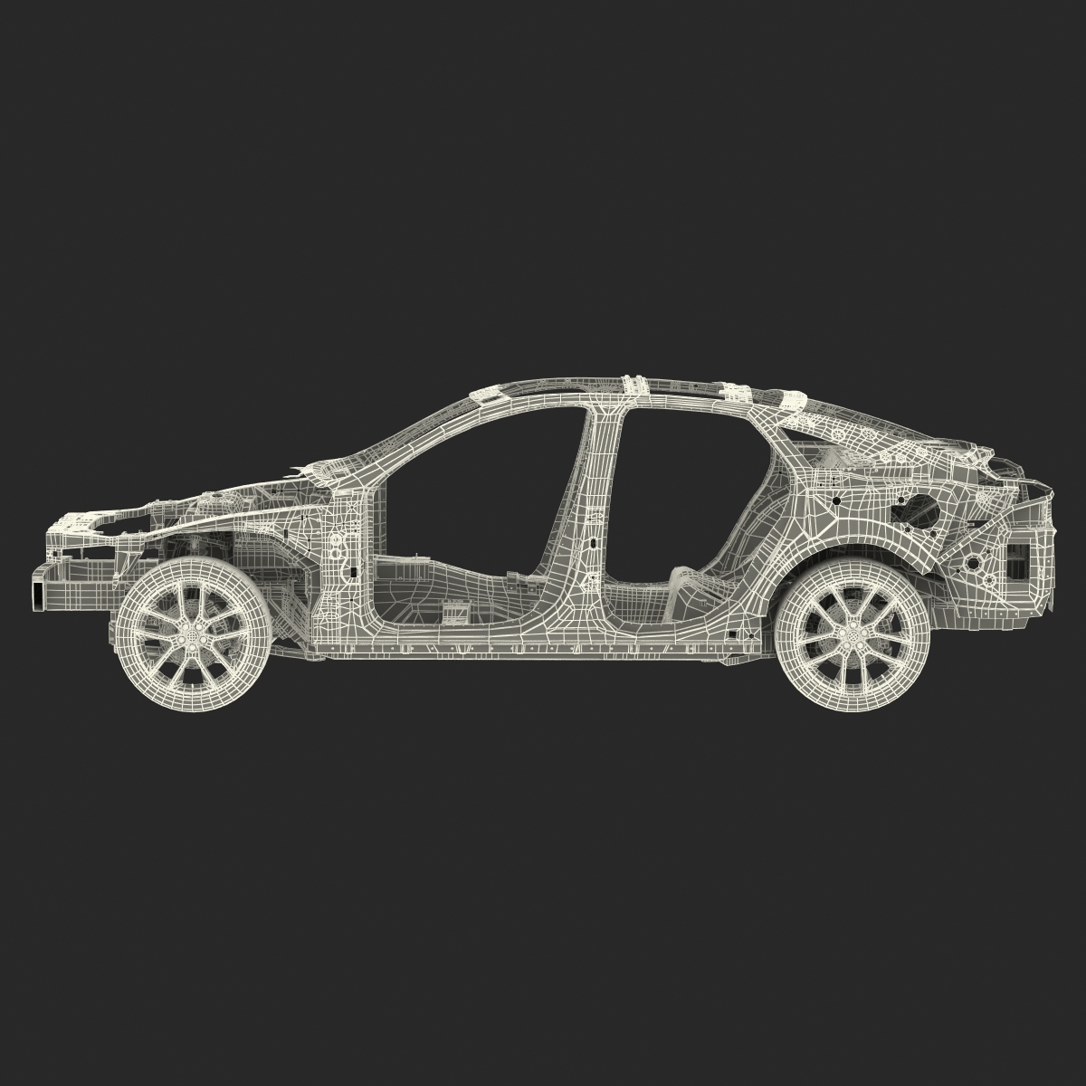 car frame chassis 3d model