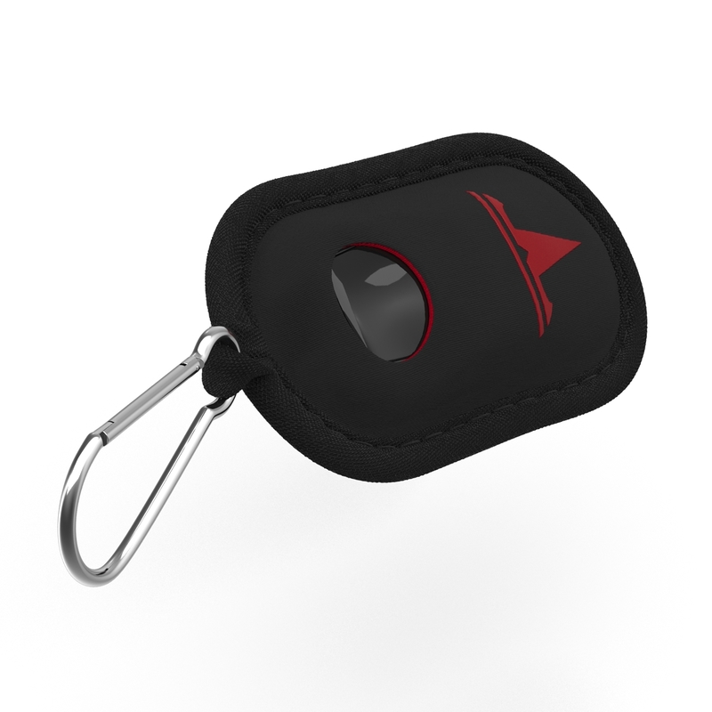 3d model tesla key fob black
