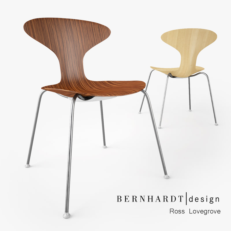 3d model bernhardt design orbit wood chair
