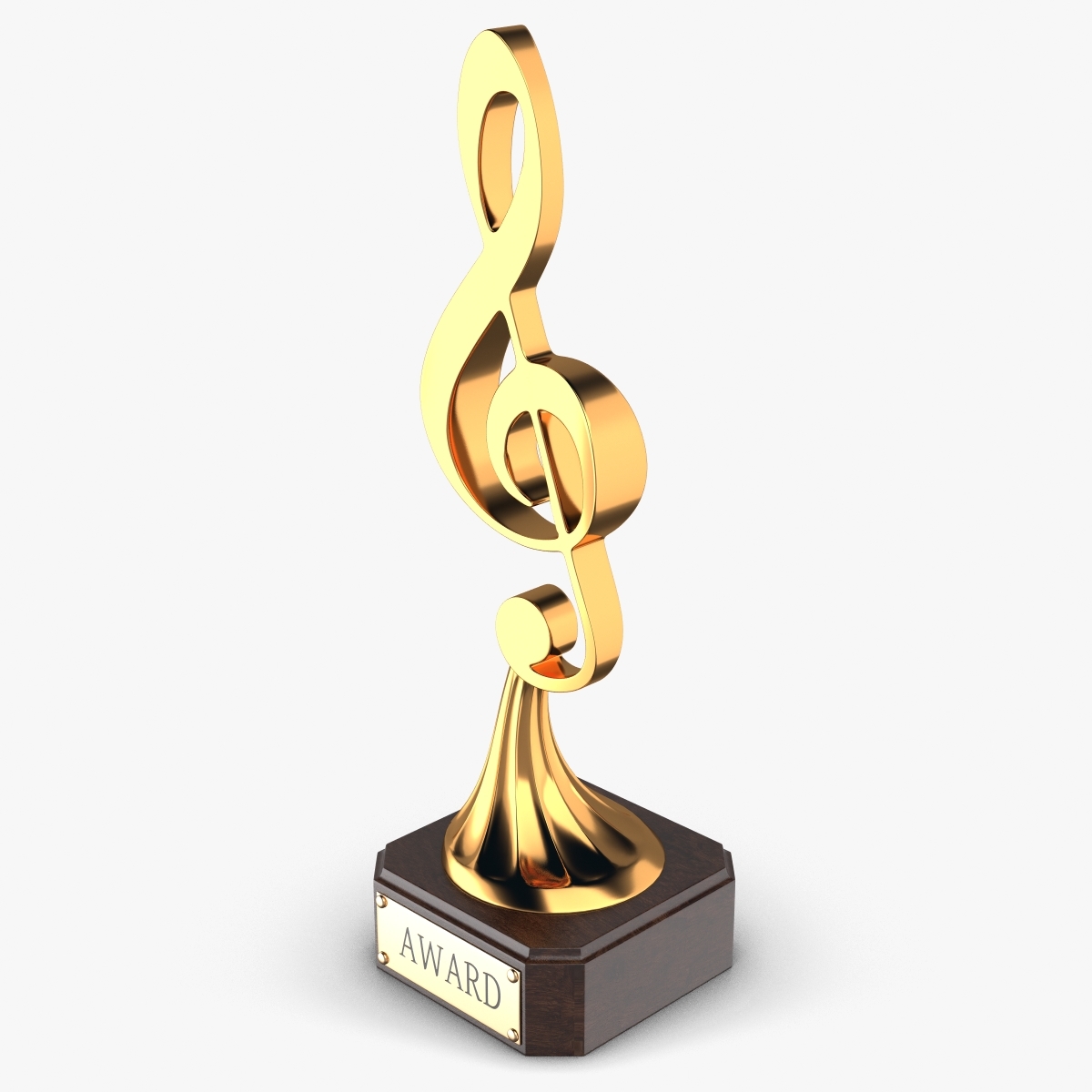 music award trophy 3d max