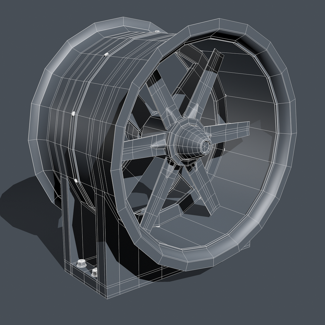 3d industrial fan