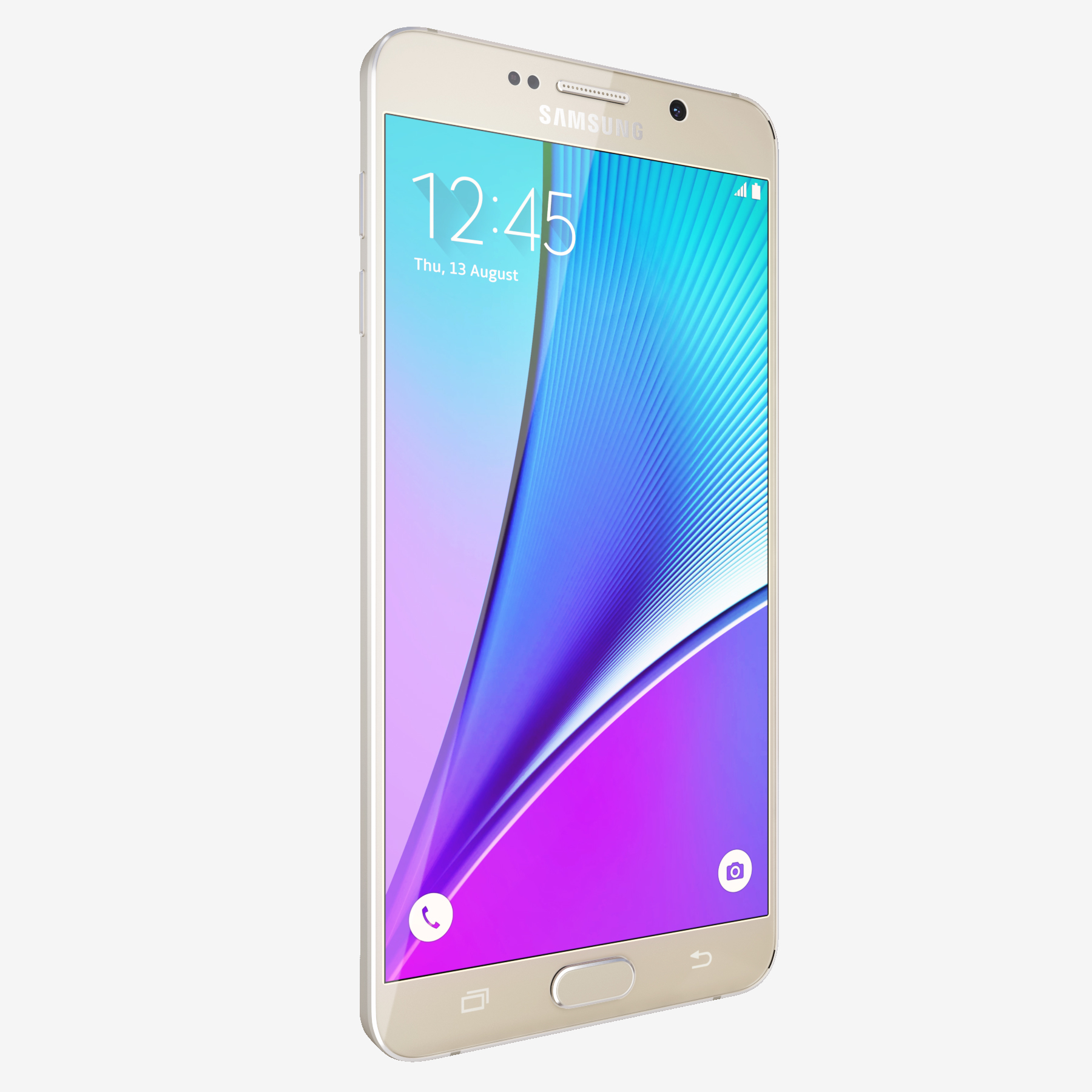 삼성 갤럭시 Note5 골드 플래티넘 3D 모델 - TurboSquid 955979