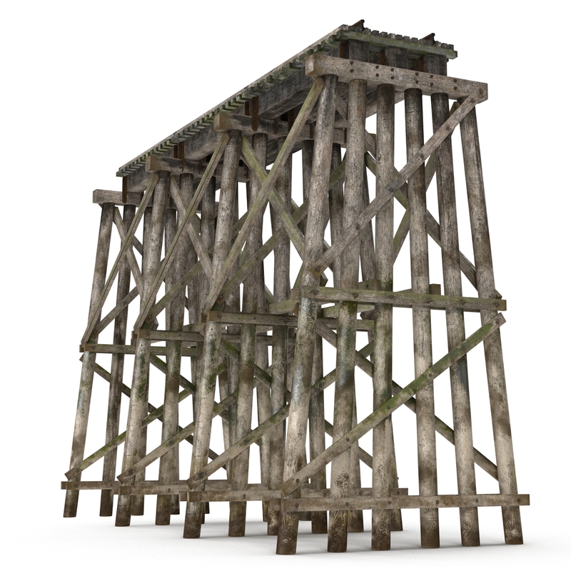trestle realistic 3d 3ds